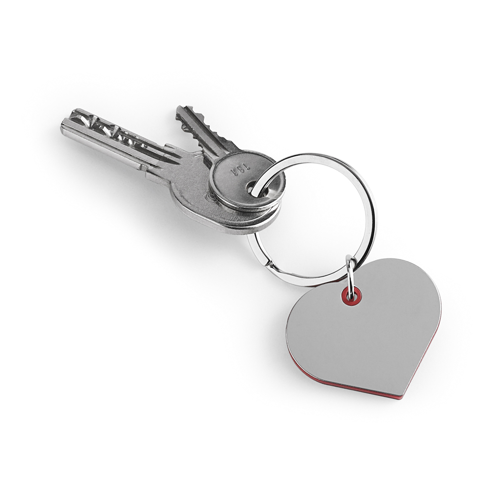 Chaveiro formato coração personalizado | Ômega Promocional